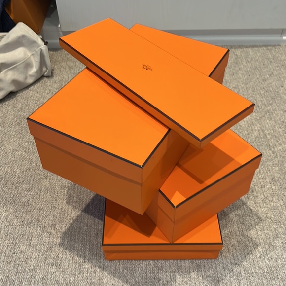 Hermes | Accessories | Set Of Hermes Mens Tie Shoe Boxes And Small ...